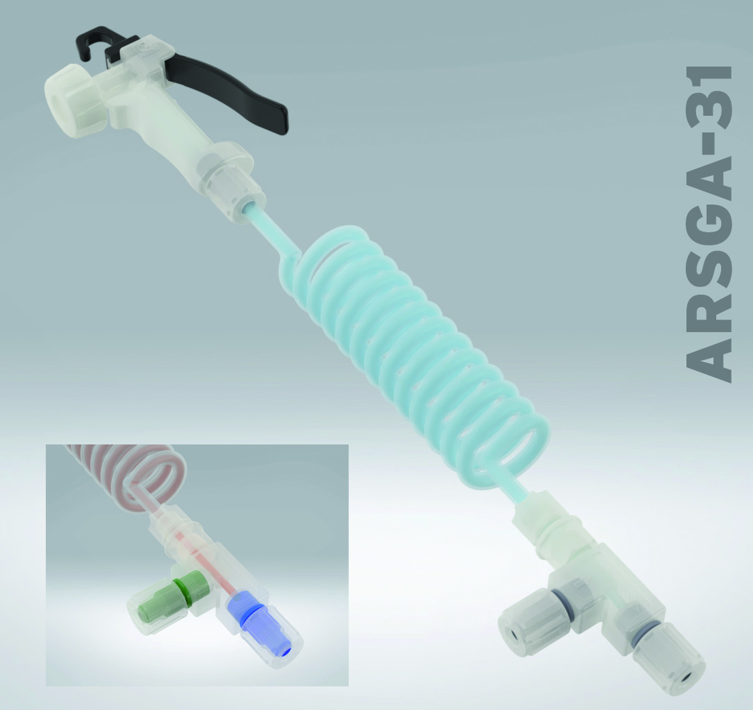 Item # ARSGA-31, PVDF Aquis Recirc Spray Gun Assy, 3/8" OD PFA Recirc ...